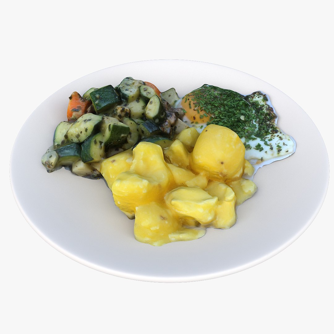 Lunch Vegetables 3D Model - TurboSquid 1325771