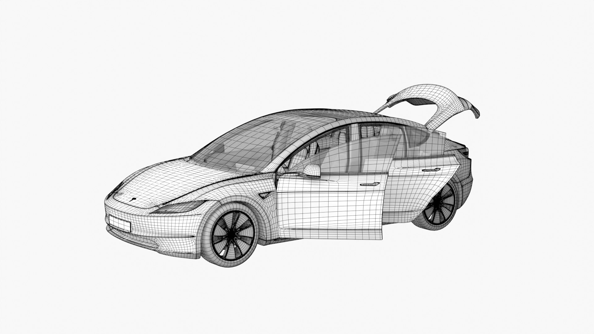 Tesla 3 2024 3D Model - TurboSquid 2125833