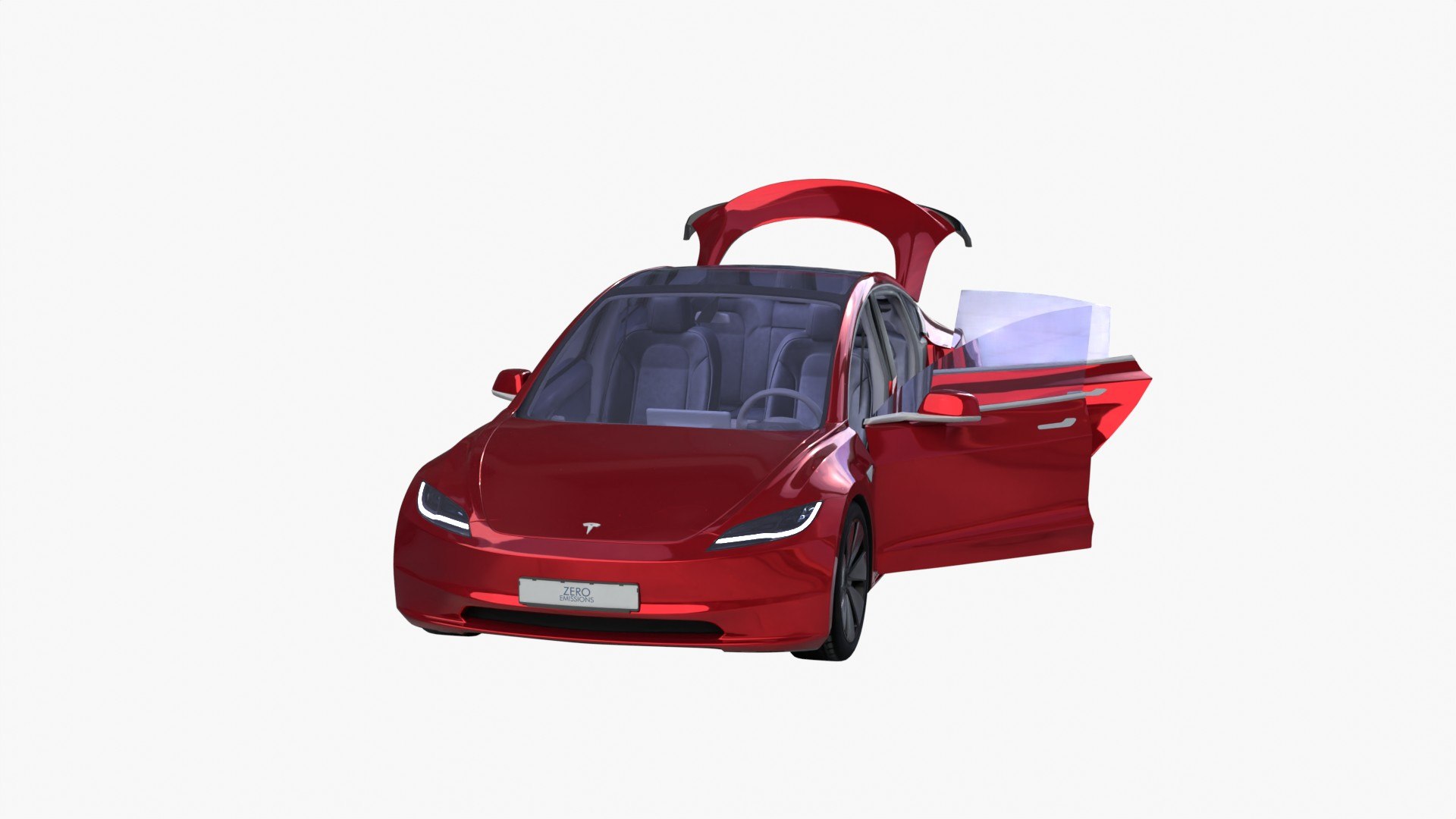 Tesla 3 2024 3D Model - TurboSquid 2125833