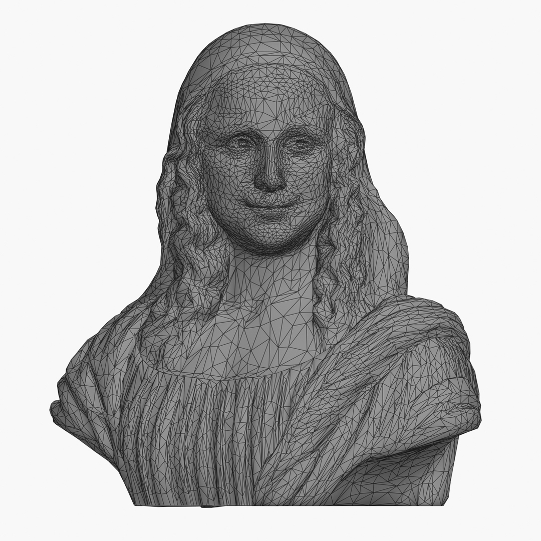 Decorative Bust Mona Lisa 3d Model