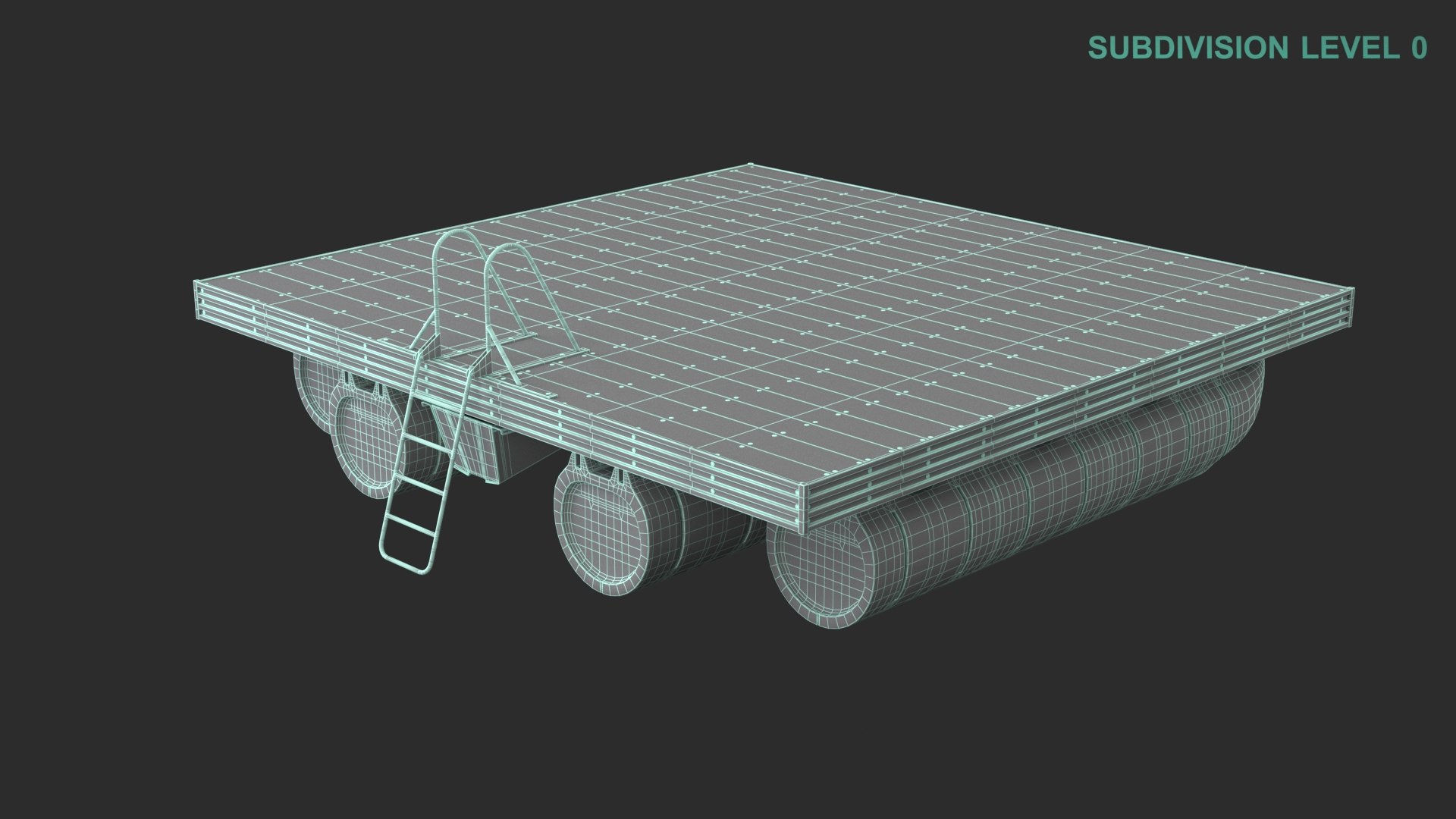 3D Pontoon Raft - TurboSquid 2206622