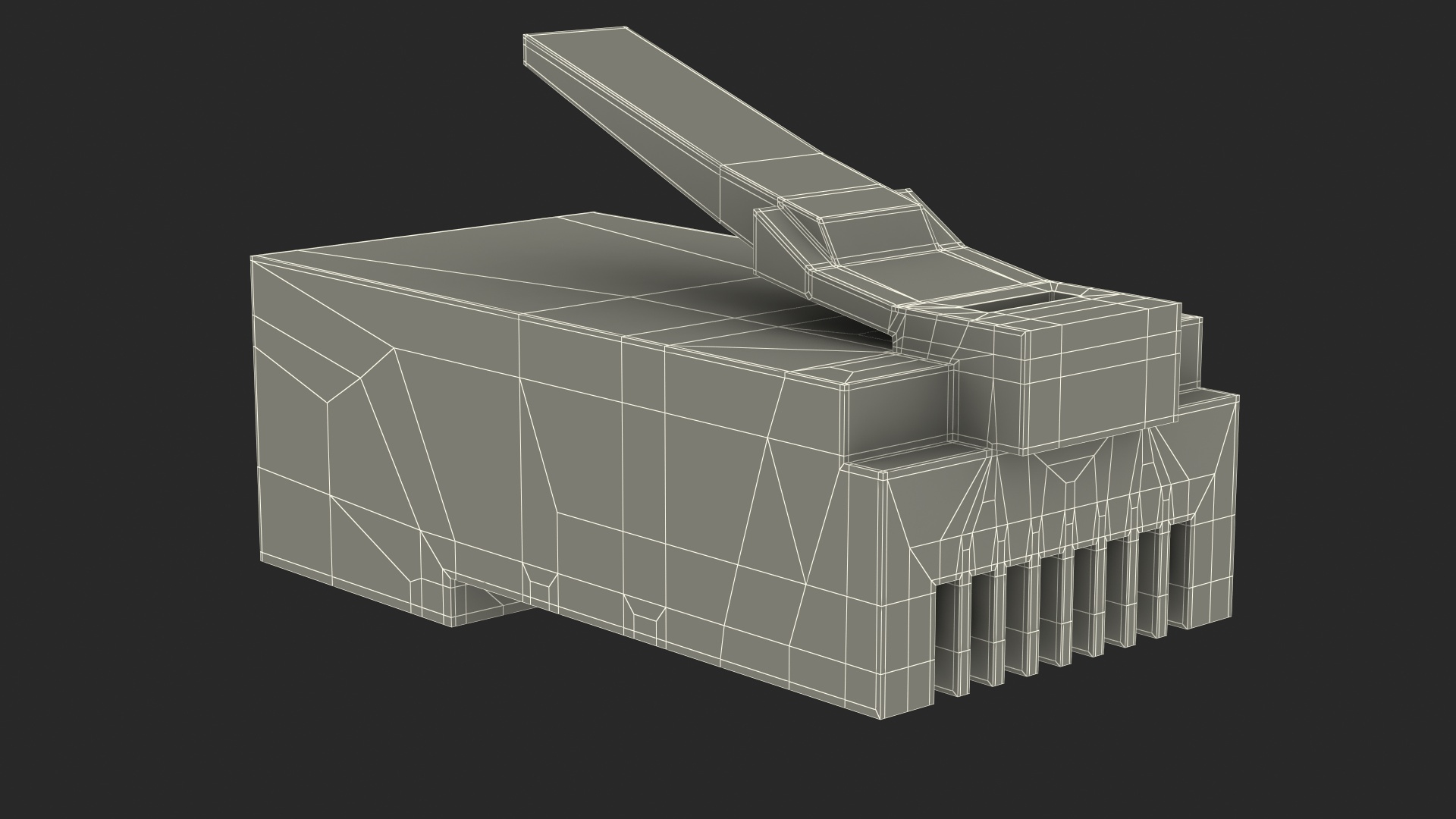 Rj45 Connector Model - TurboSquid 1458318