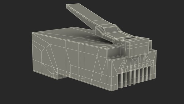 modelo 3d Conector RJ45 - TurboSquid 1458318