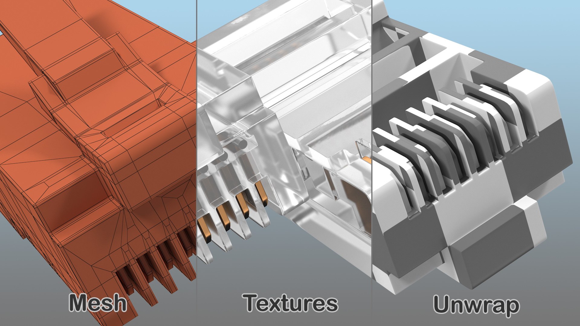 Rj45 Connector Model - TurboSquid 1458318