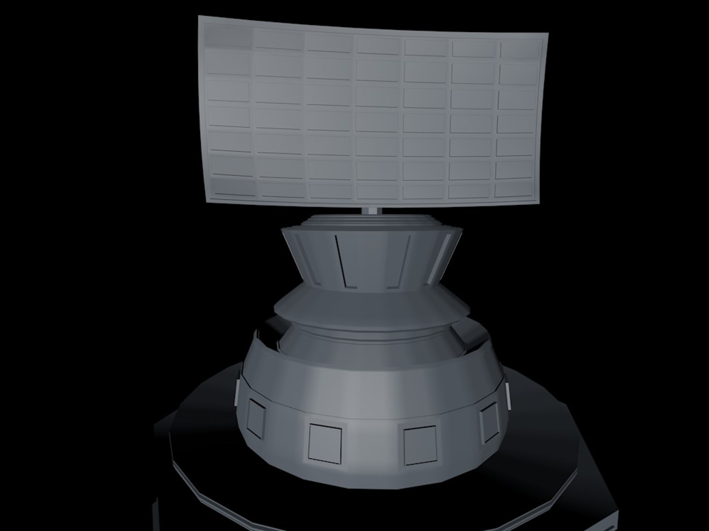 sentinel sci-fi military guard tower 3d 3ds