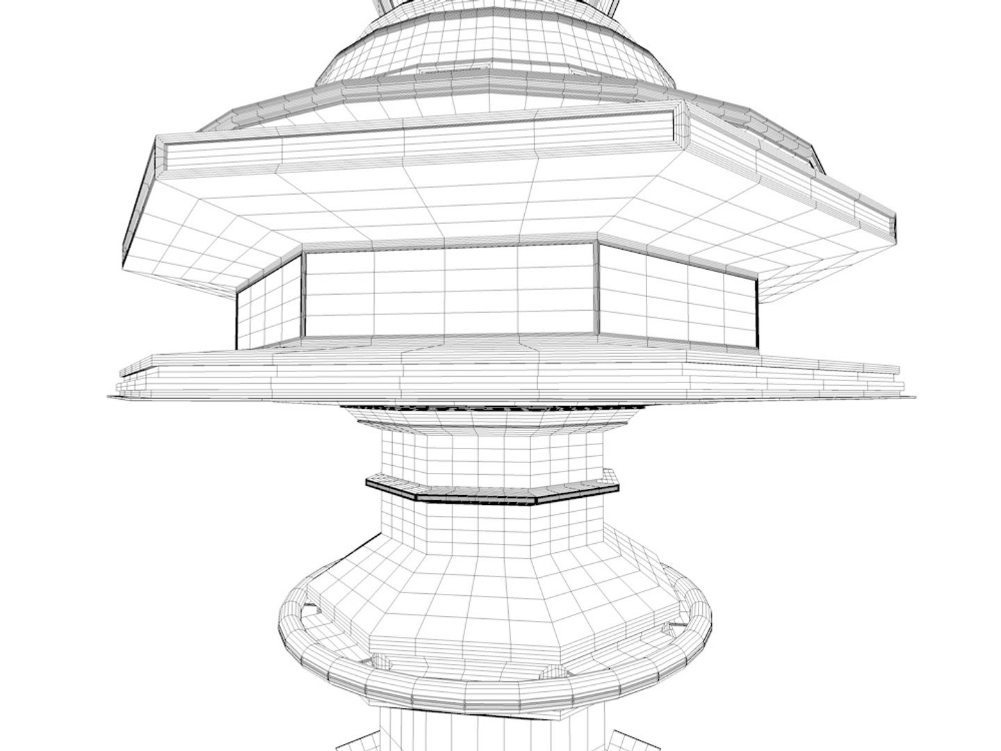 sentinel sci-fi military guard tower 3d 3ds