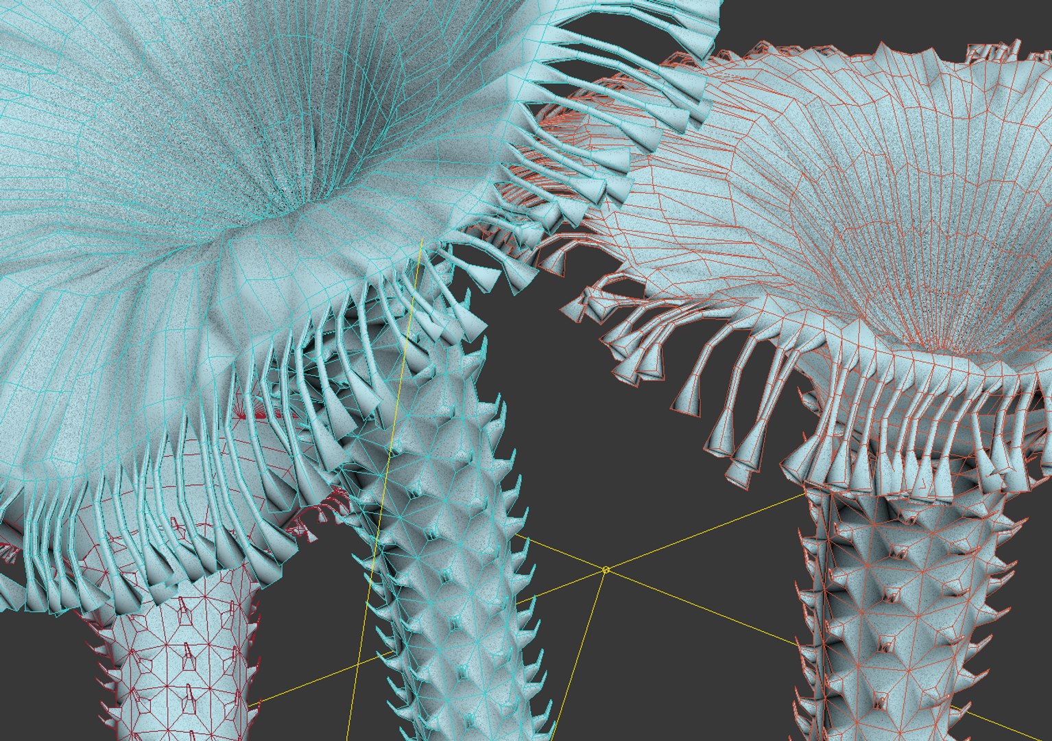 3d Model Of Big Flowers Avatar