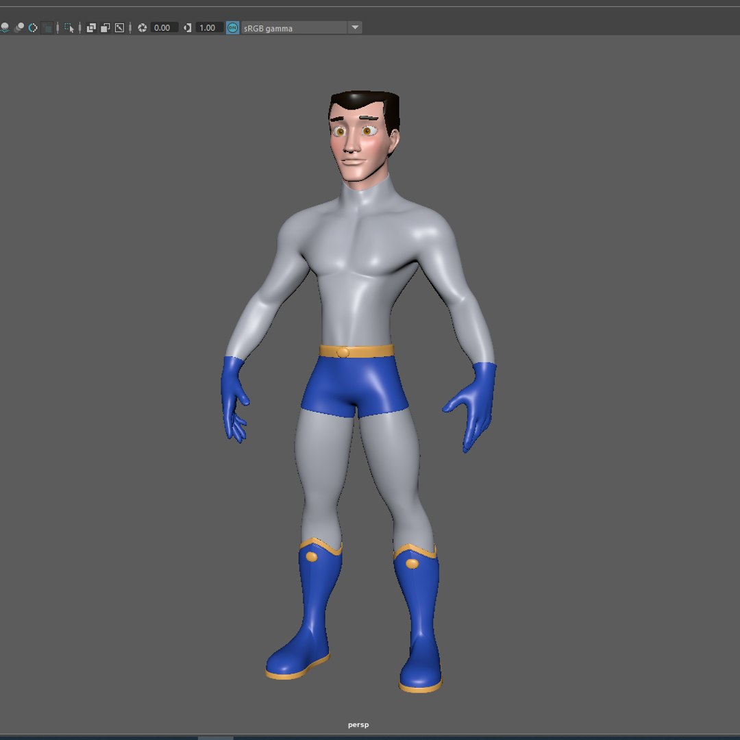 3D Superhero Cartoon 04 Model - TurboSquid 1618451