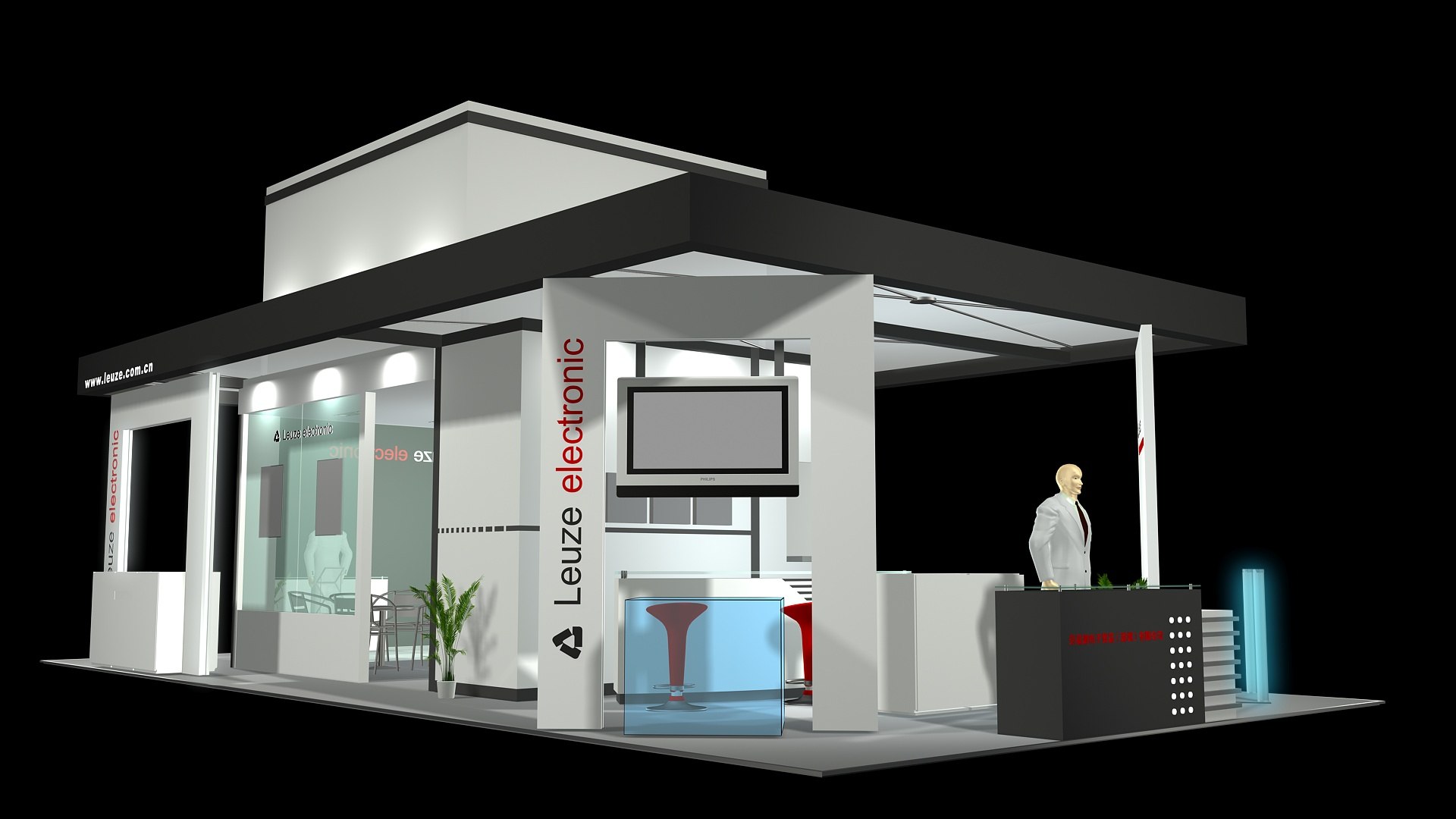 3D 4 Side Open Stand - TurboSquid 1994689