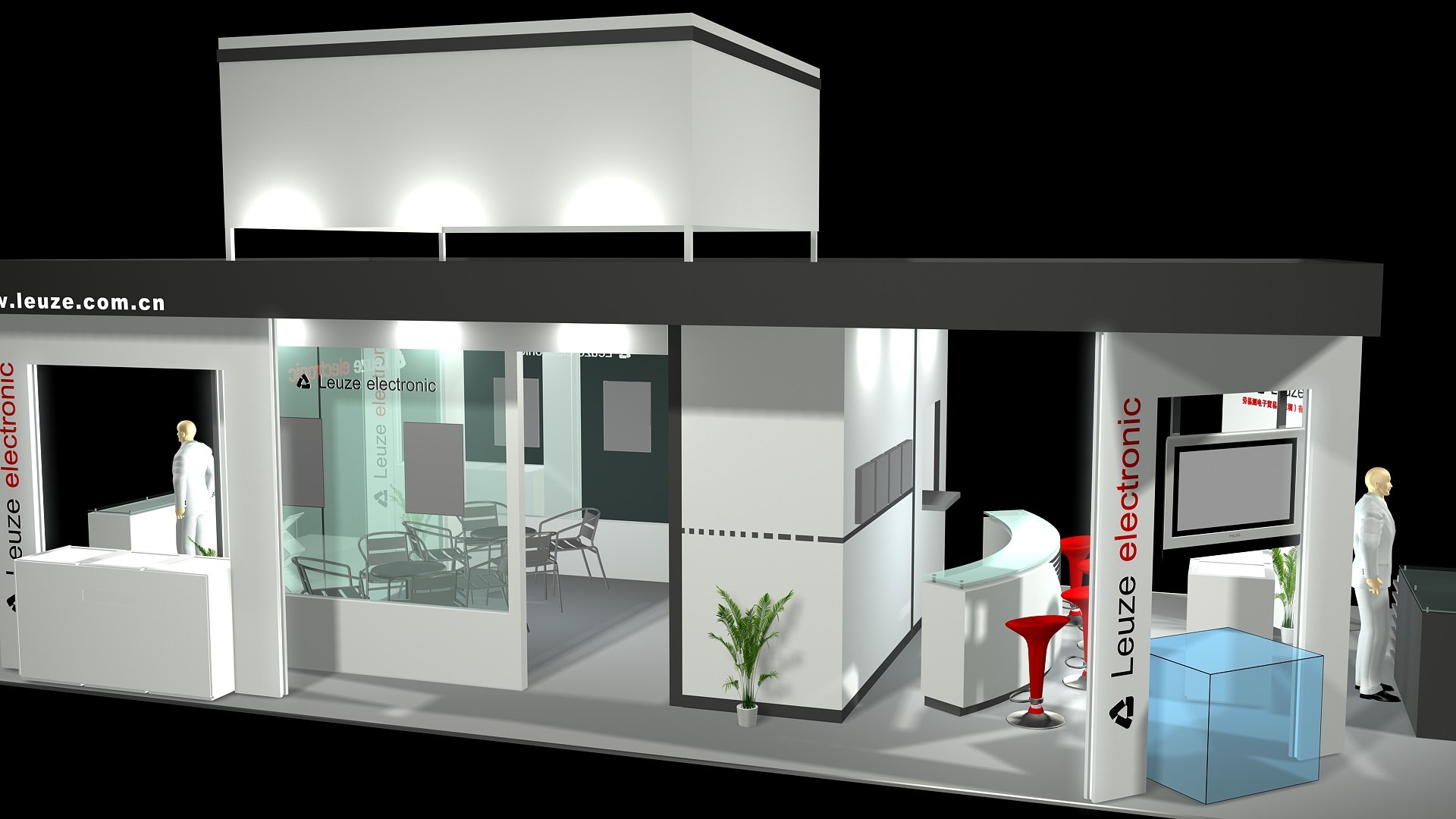 3D 4 Side Open Stand - TurboSquid 1994689