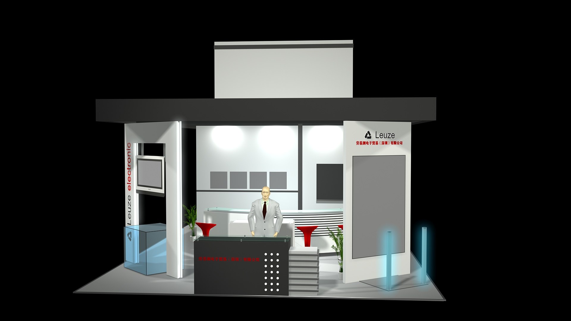 3D 4 Side Open Stand - TurboSquid 1994689