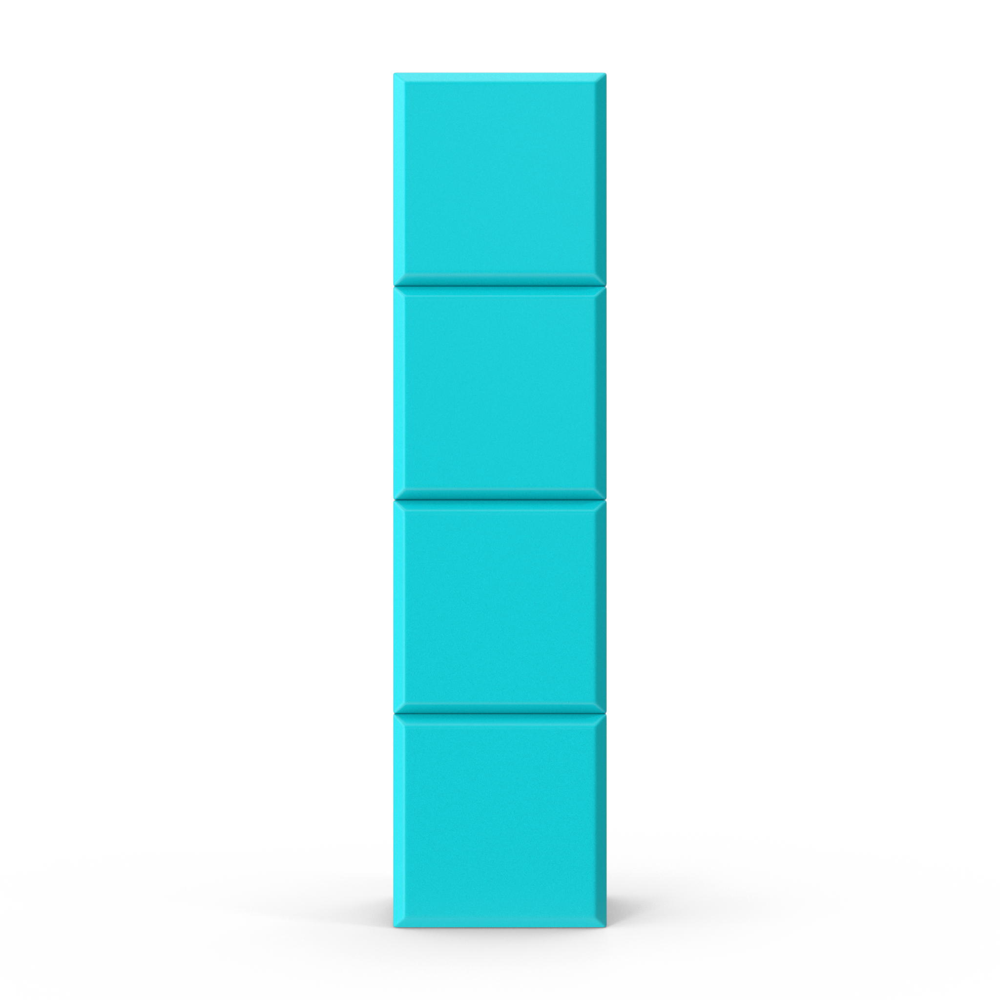Tetris I Block 3D model - TurboSquid 1875752