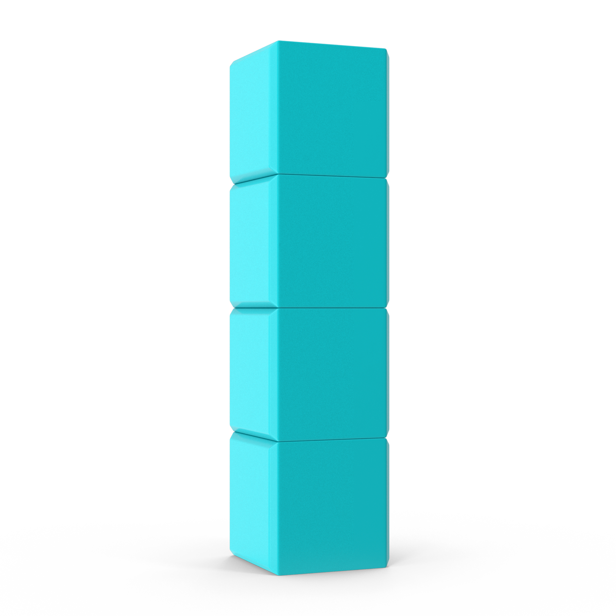 Tetris I Block 3D model - TurboSquid 1875752
