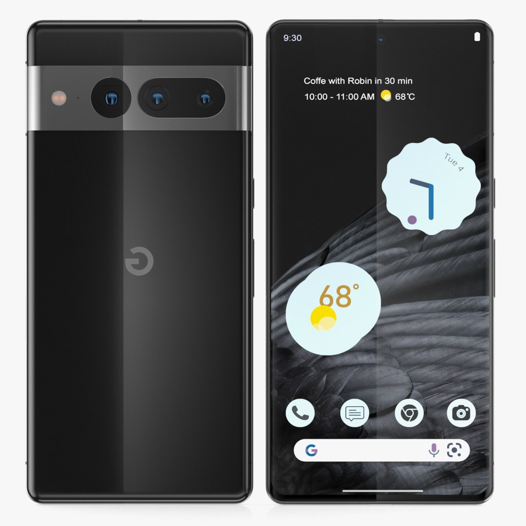 Google pixel 7 Pro Obsidian 3D model - TurboSquid 2100947