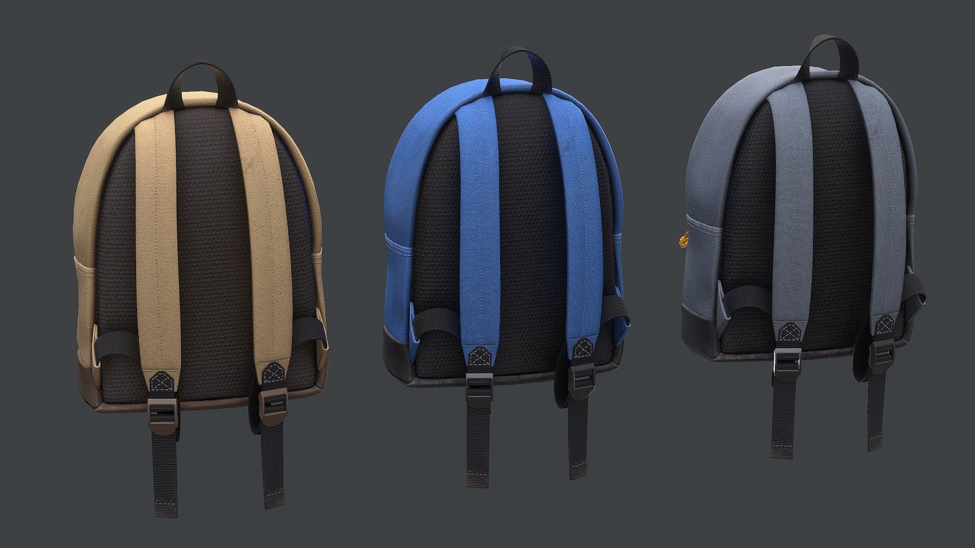 3D School Backpack - Game Ready - TurboSquid 1875756