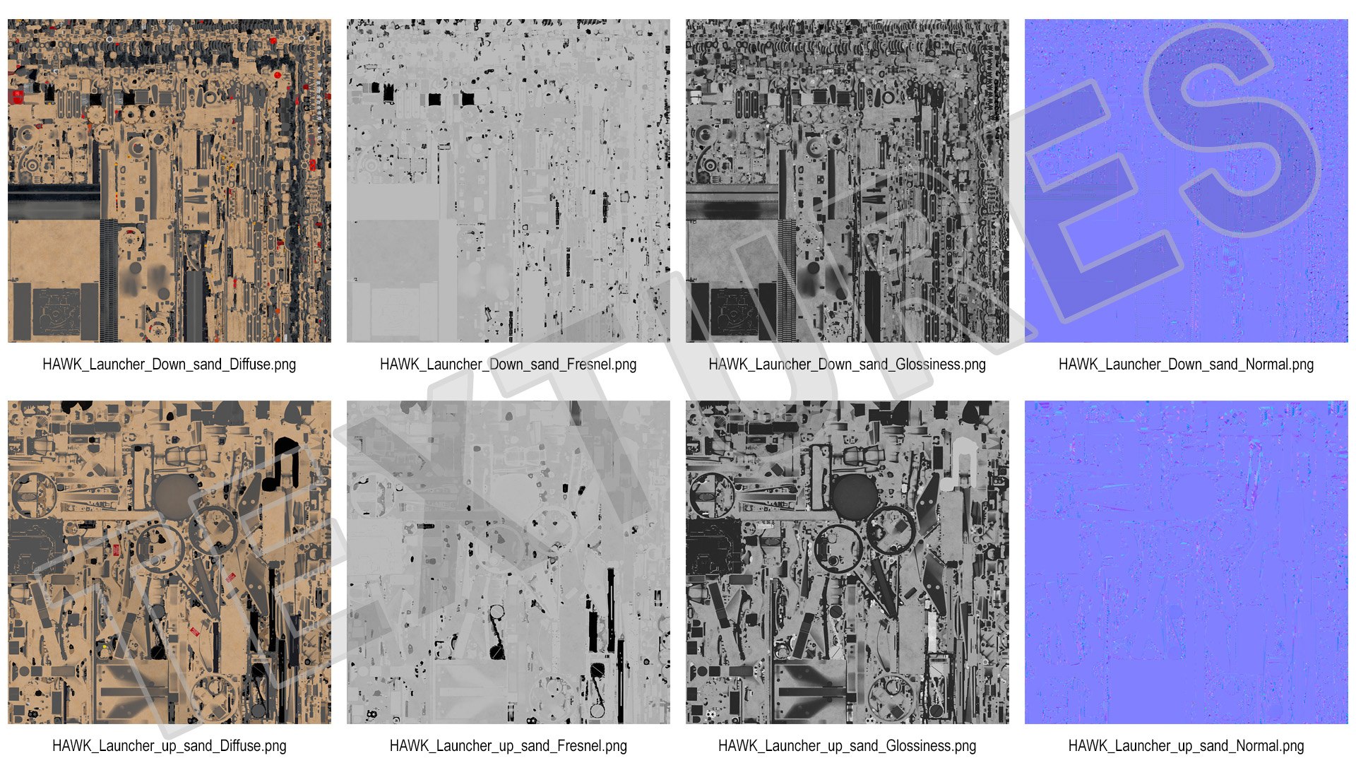 Sand Color MIM23 HAWK System Rigged model - TurboSquid 2092523