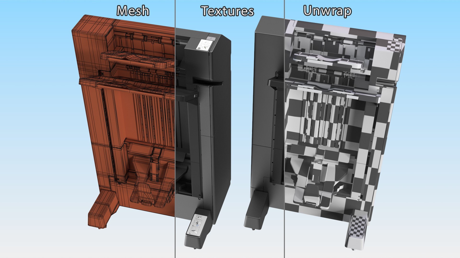3D Booklet Finisher Black - TurboSquid 2252244
