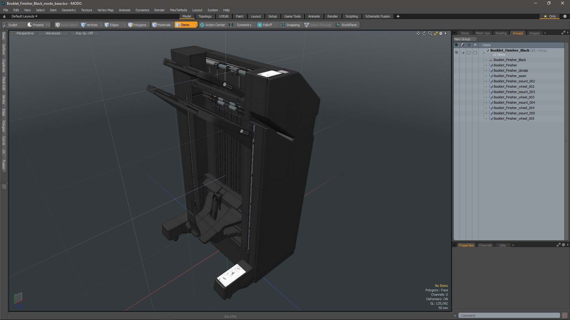 3D Booklet Finisher Black - TurboSquid 2252244