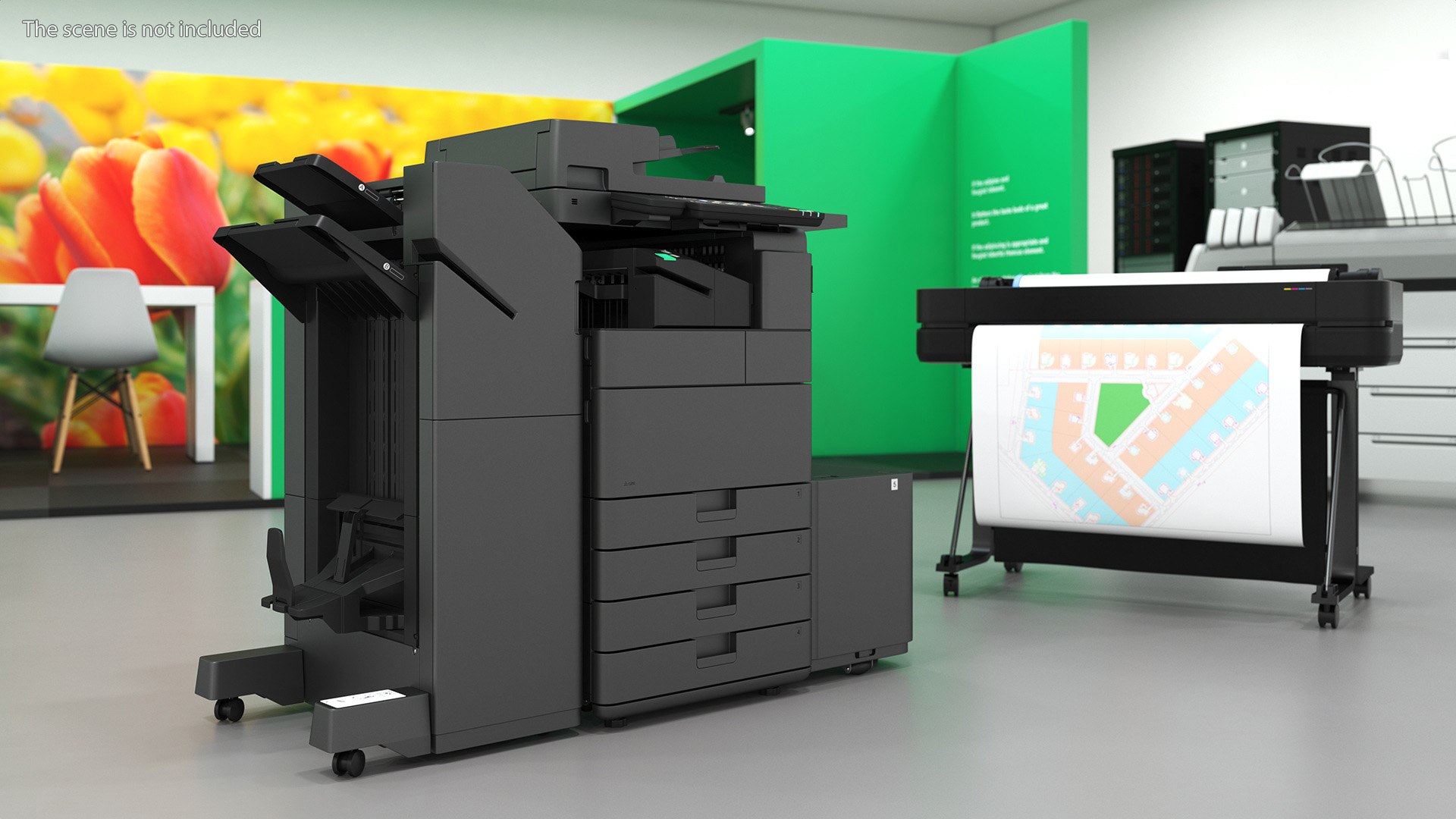 3D Booklet Finisher Black - TurboSquid 2252244