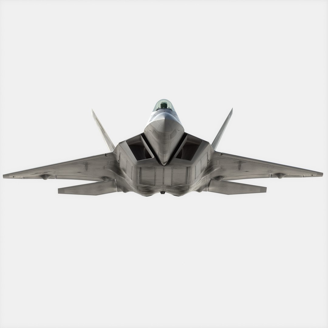 3d Model Of F-22a Fighter