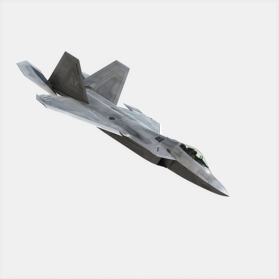 3d Model Of F-22a Fighter