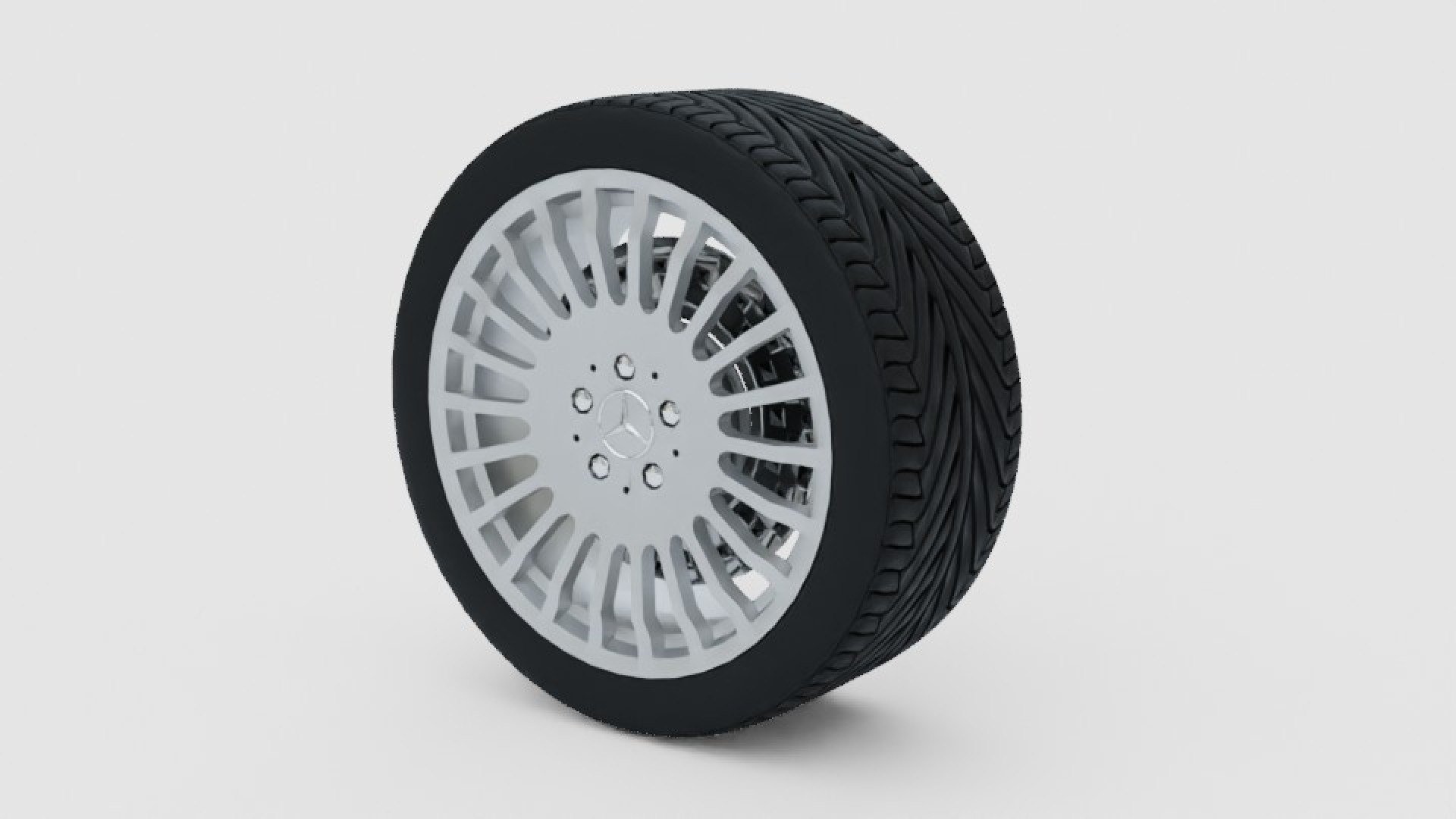 Mercedes CL Wheel With Rim 3D model - TurboSquid 2159930