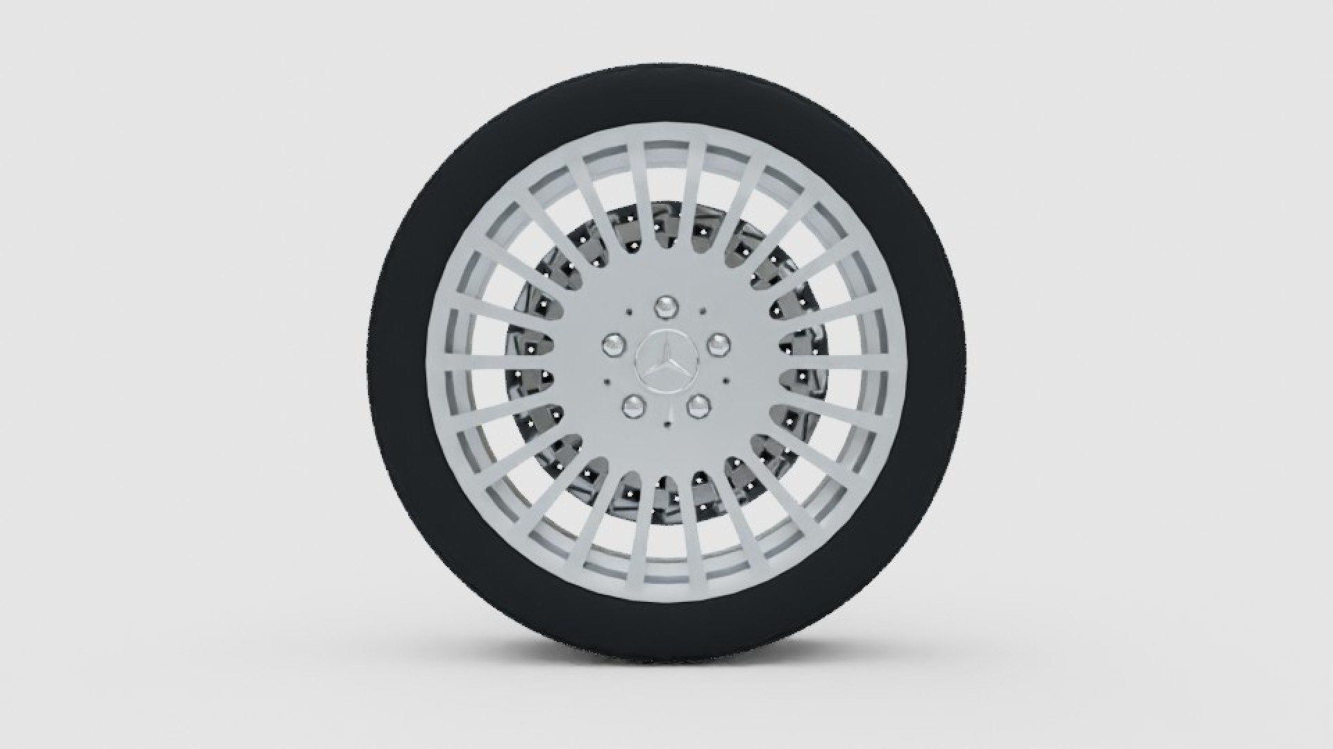 Mercedes CL Wheel With Rim 3D model - TurboSquid 2159930