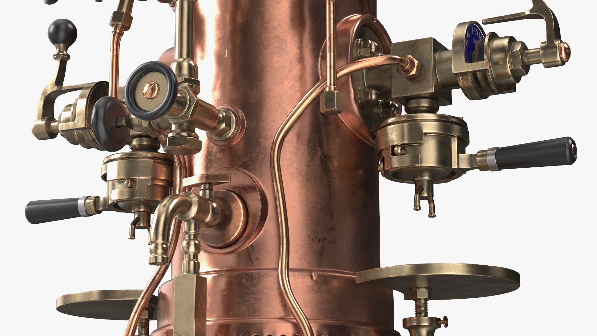 3D La Pavoni Vintage Copper Espresso Machine - TurboSquid 2280752