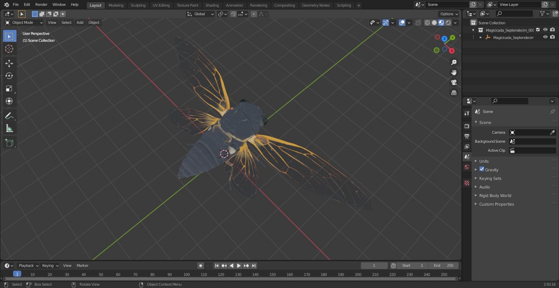 3D Magicicada Septendecim - TurboSquid 2051062