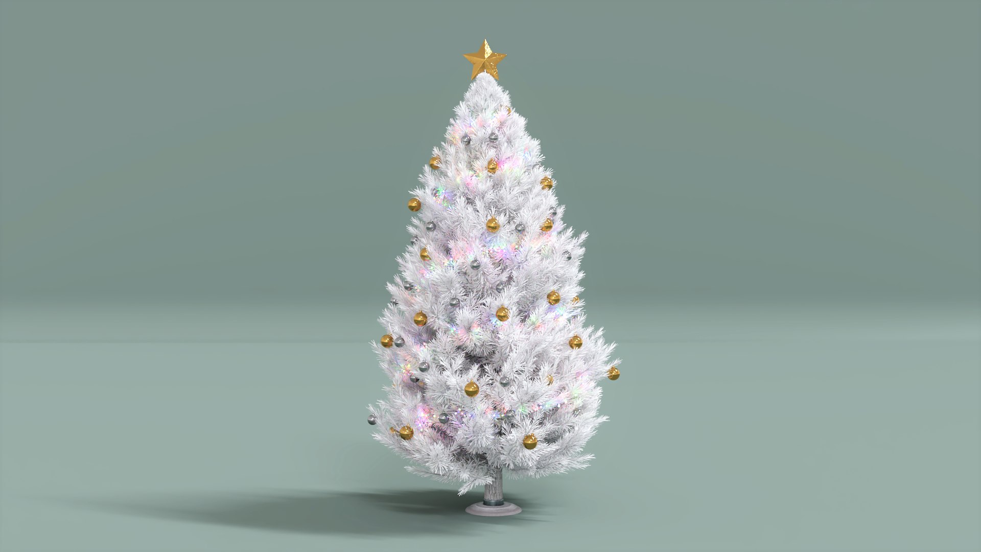 3D White Christmas Tree Low-poly 3D Model - TurboSquid 2316944