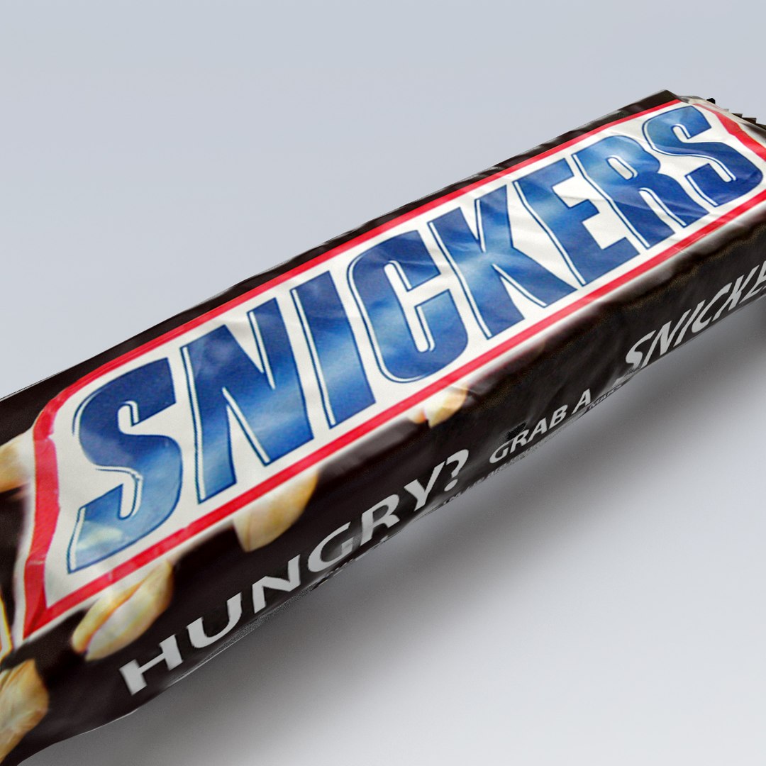 chocolate snickers 3d max