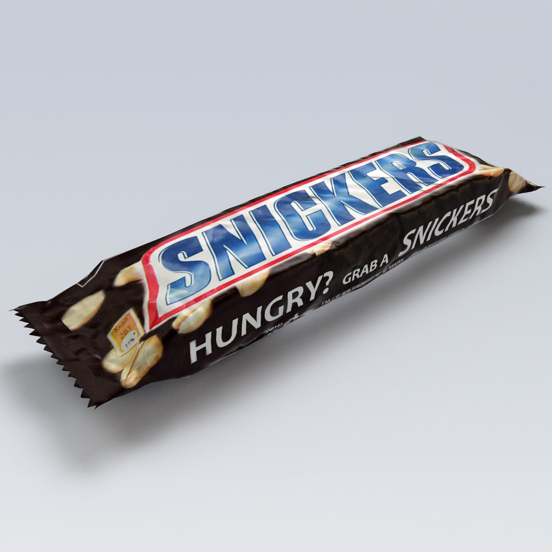 chocolate snickers 3d max