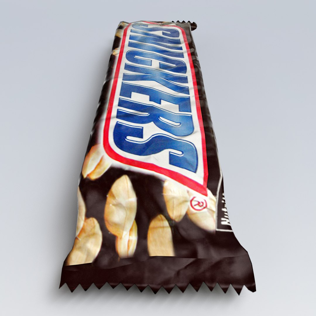 chocolate snickers 3d max