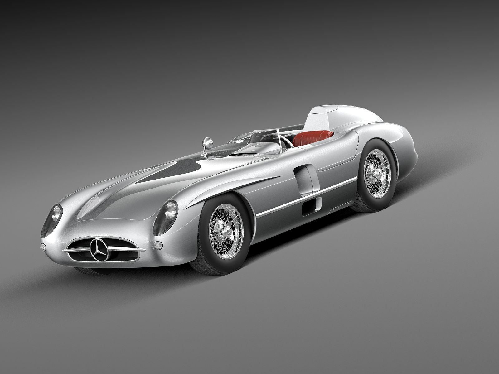 mercedes-benz mercedes 300 slr 3d obj