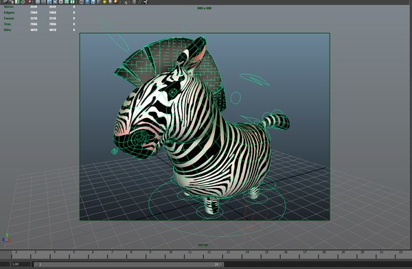 3d model zebra