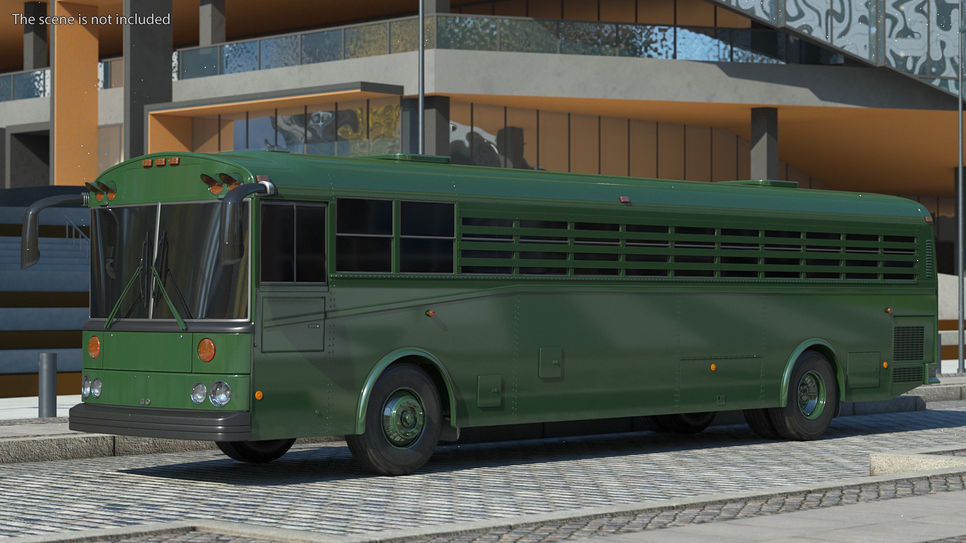 3D Prison Bus Exterior Only - TurboSquid 1780532