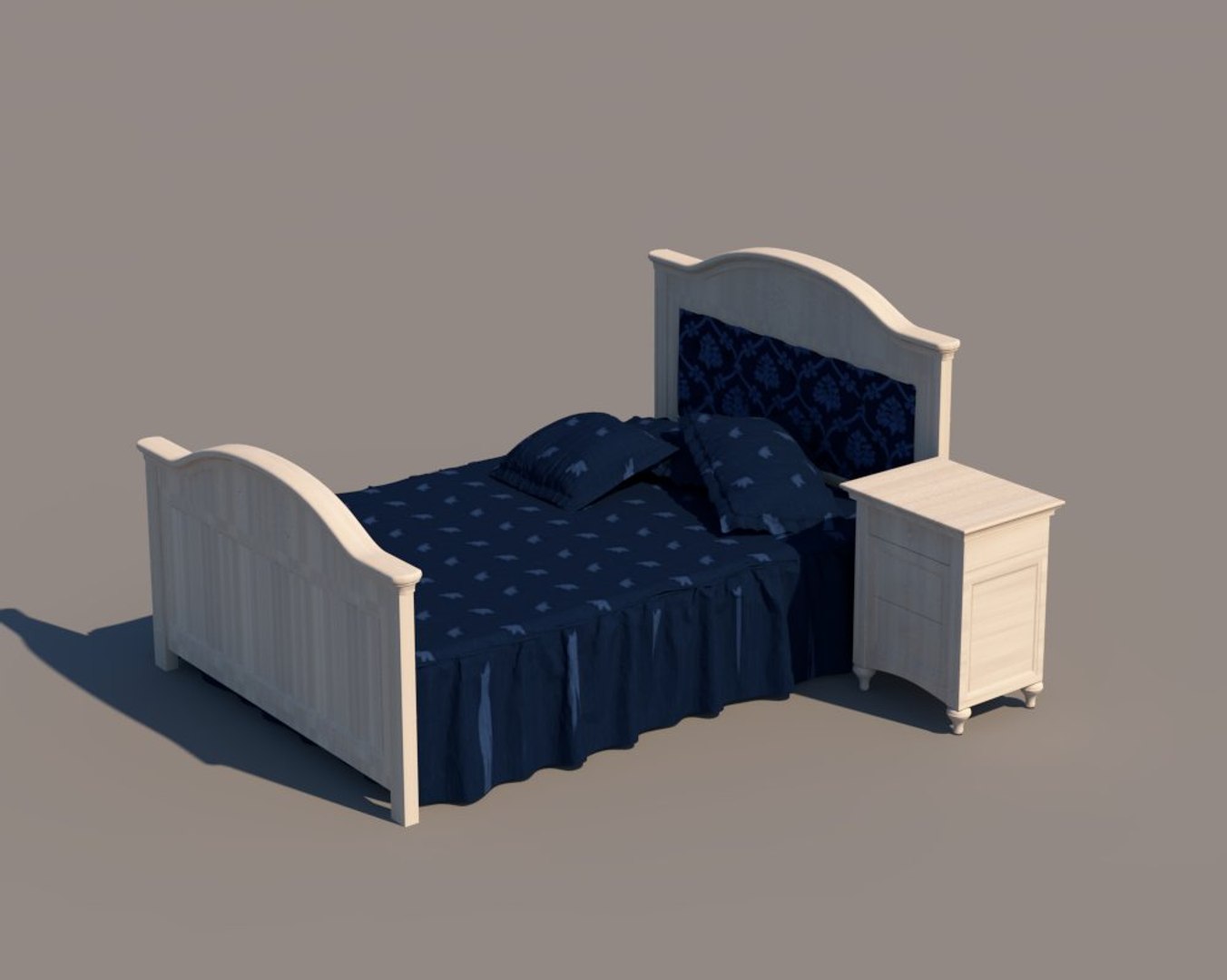 Single Bed Model - TurboSquid 1559673