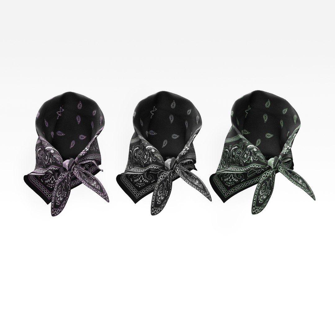 Bandanas 3D Model - TurboSquid 1427093
