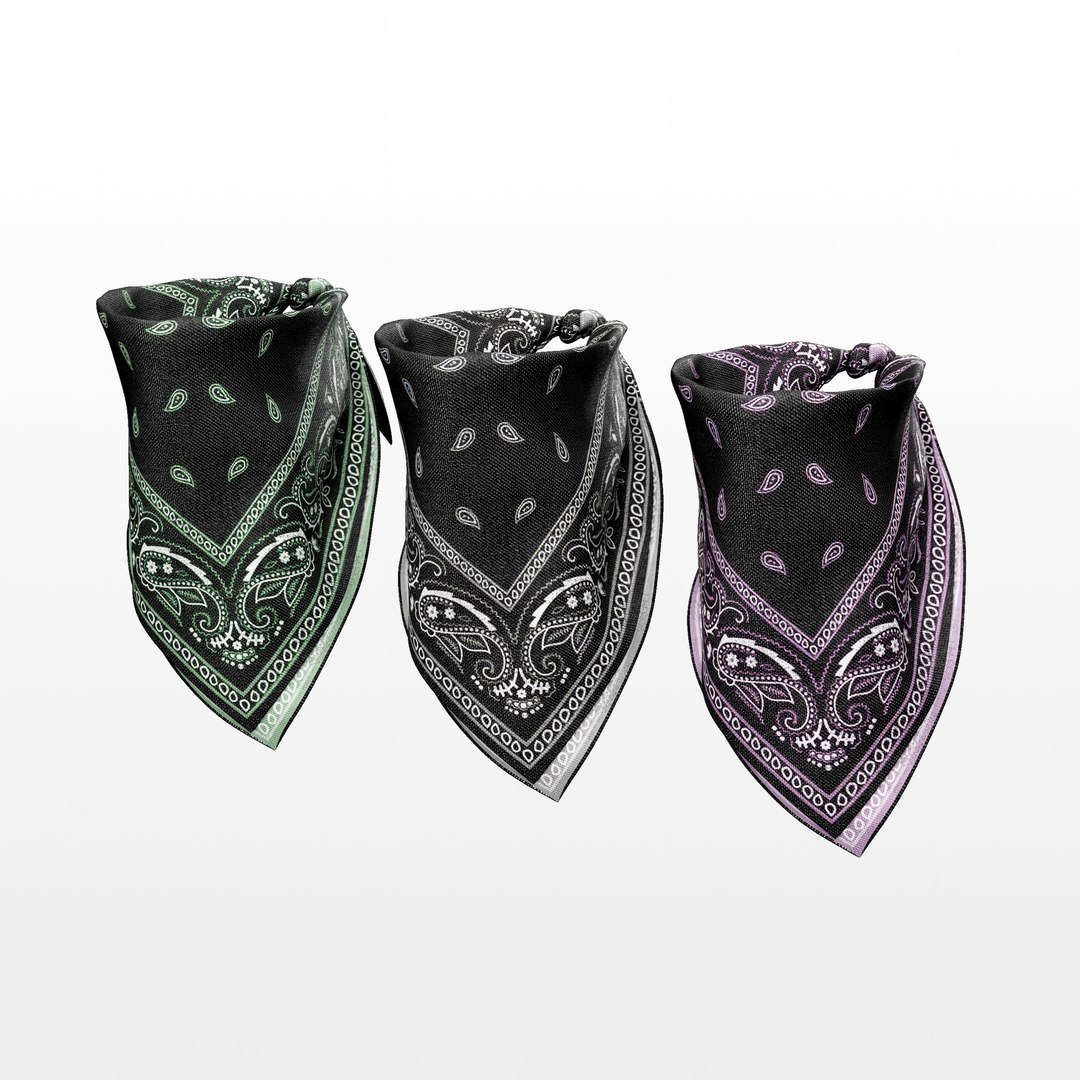 Bandanas 3D Model - TurboSquid 1427093