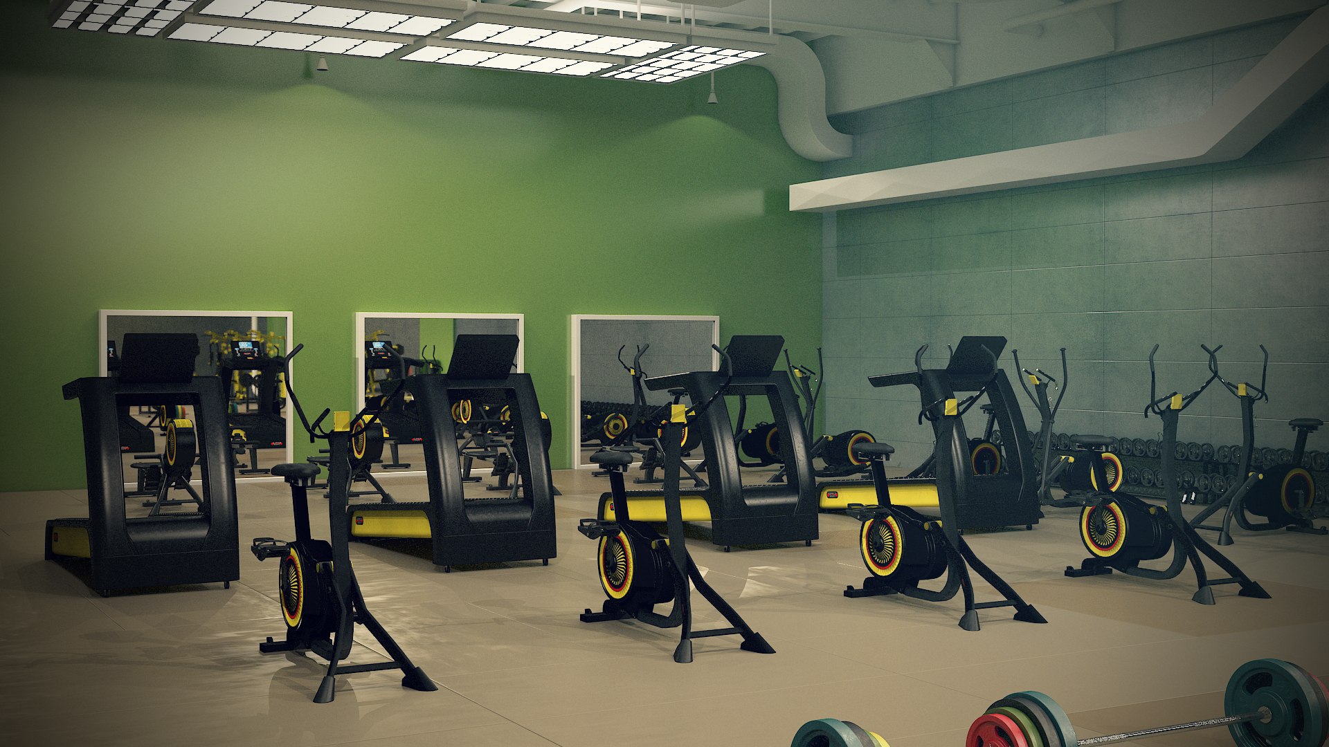 3D Fitness Gym - TurboSquid 1466346
