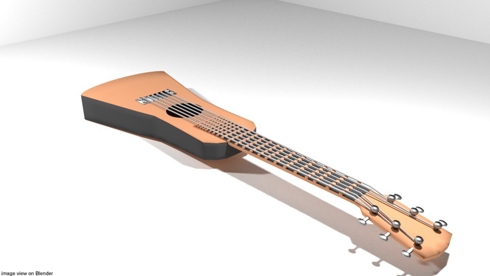 3D Acoustic Guitar - TurboSquid 1167596