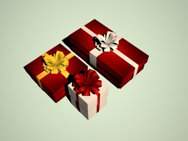 gift boxes 3d model