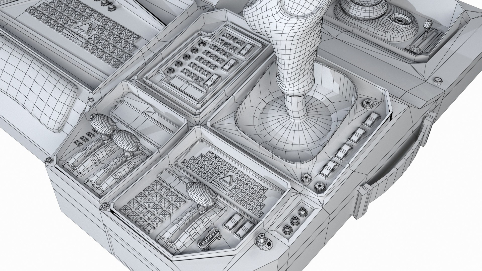 3D Sci-fi Military Console - Game-ready PBR model - TurboSquid 1751686
