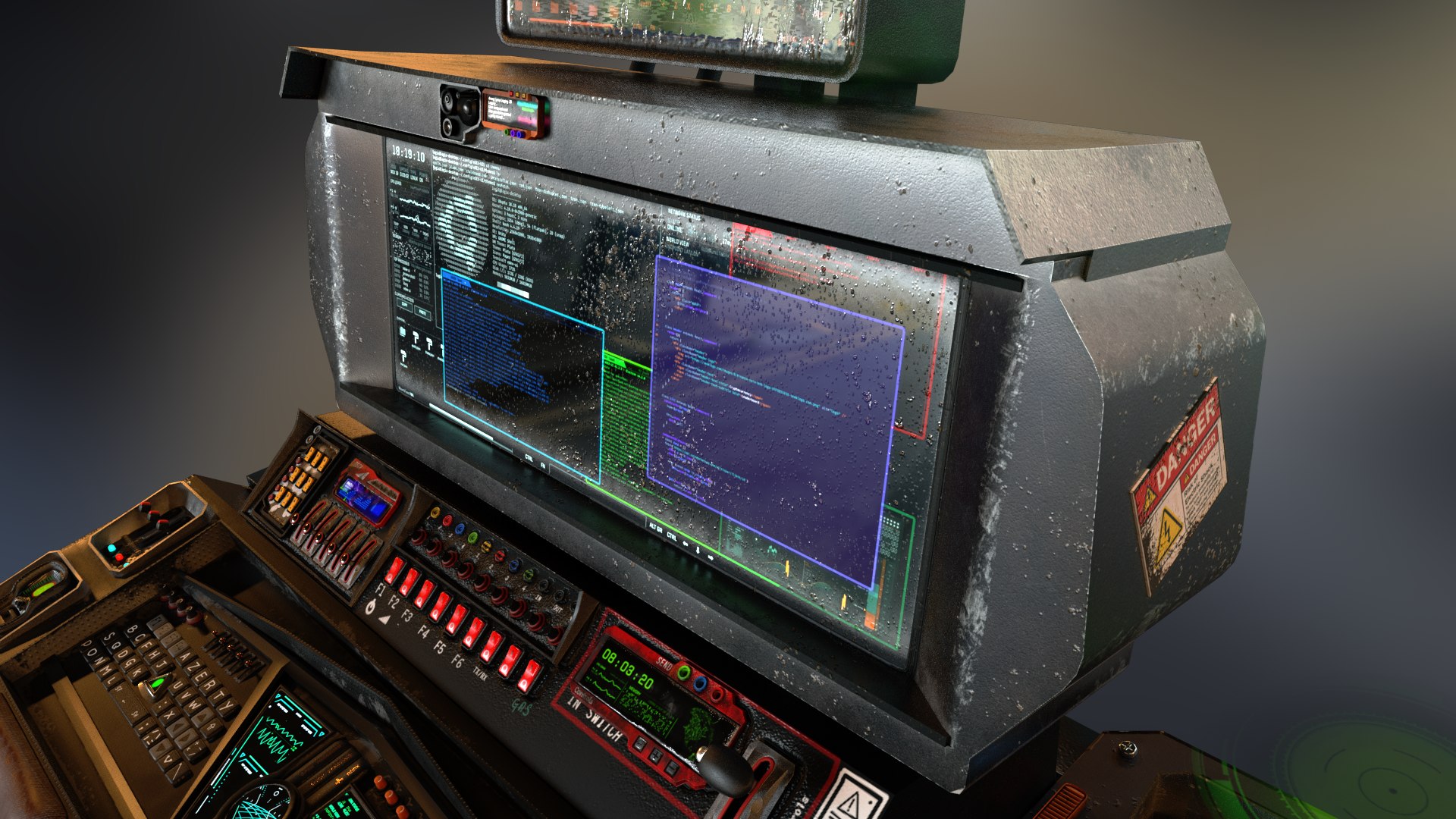 3D Sci-fi Military Console - Game-ready PBR Model - TurboSquid 1751686