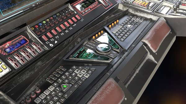3D Sci-fi Military Console - Game-ready PBR model - TurboSquid 1751686