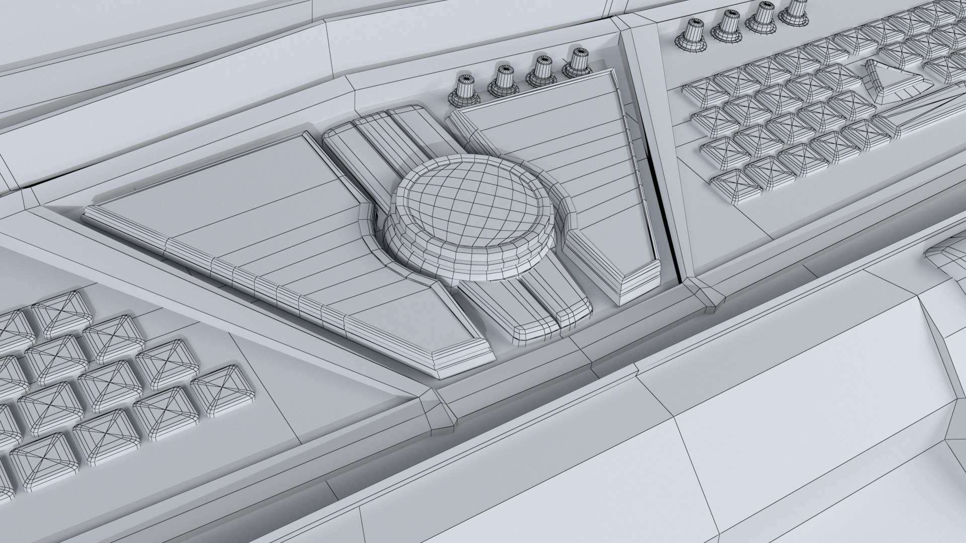 3D Sci-fi Military Console - Game-ready PBR model - TurboSquid 1751686