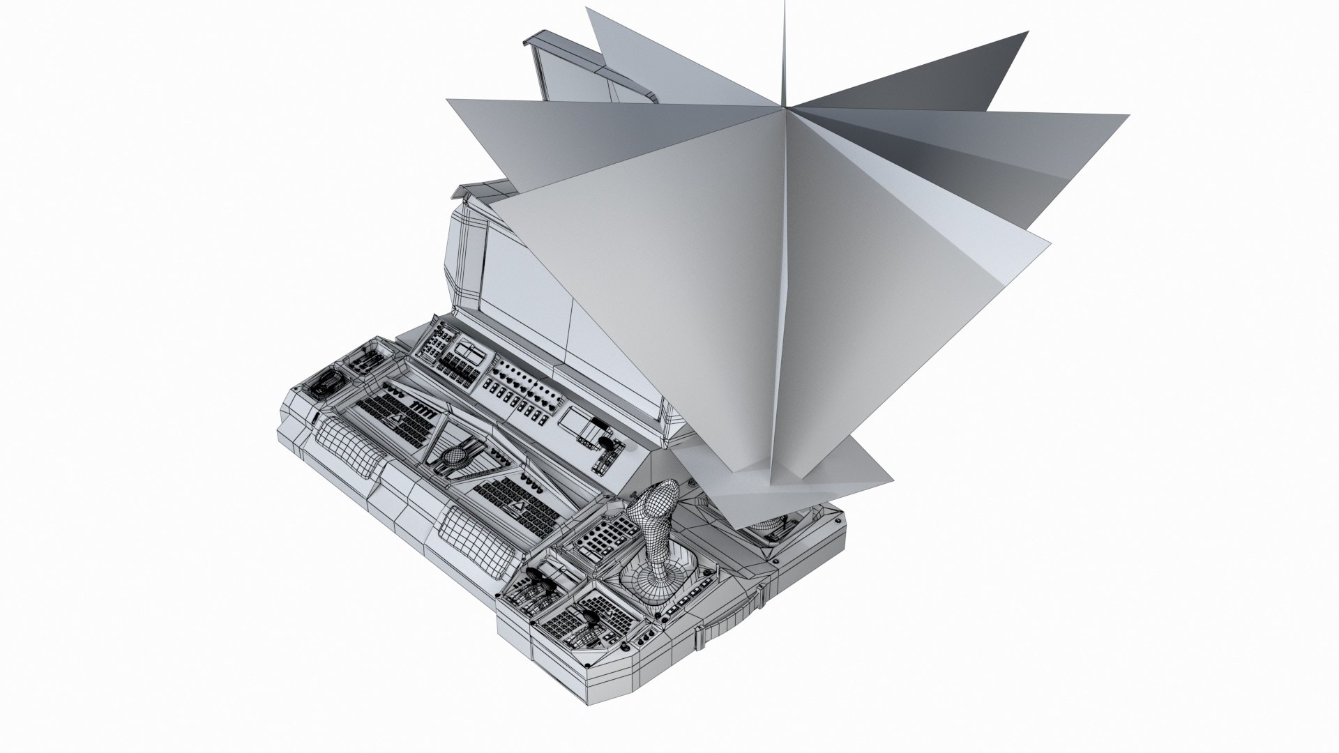 3D Sci-fi Military Console - Game-ready PBR model - TurboSquid 1751686