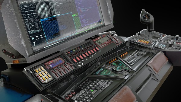 3D Sci-fi Military Console - Game-ready PBR model - TurboSquid 1751686