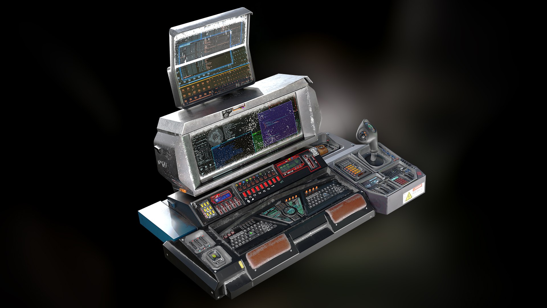 3D Sci-fi Military Console - Game-ready PBR model - TurboSquid 1751686