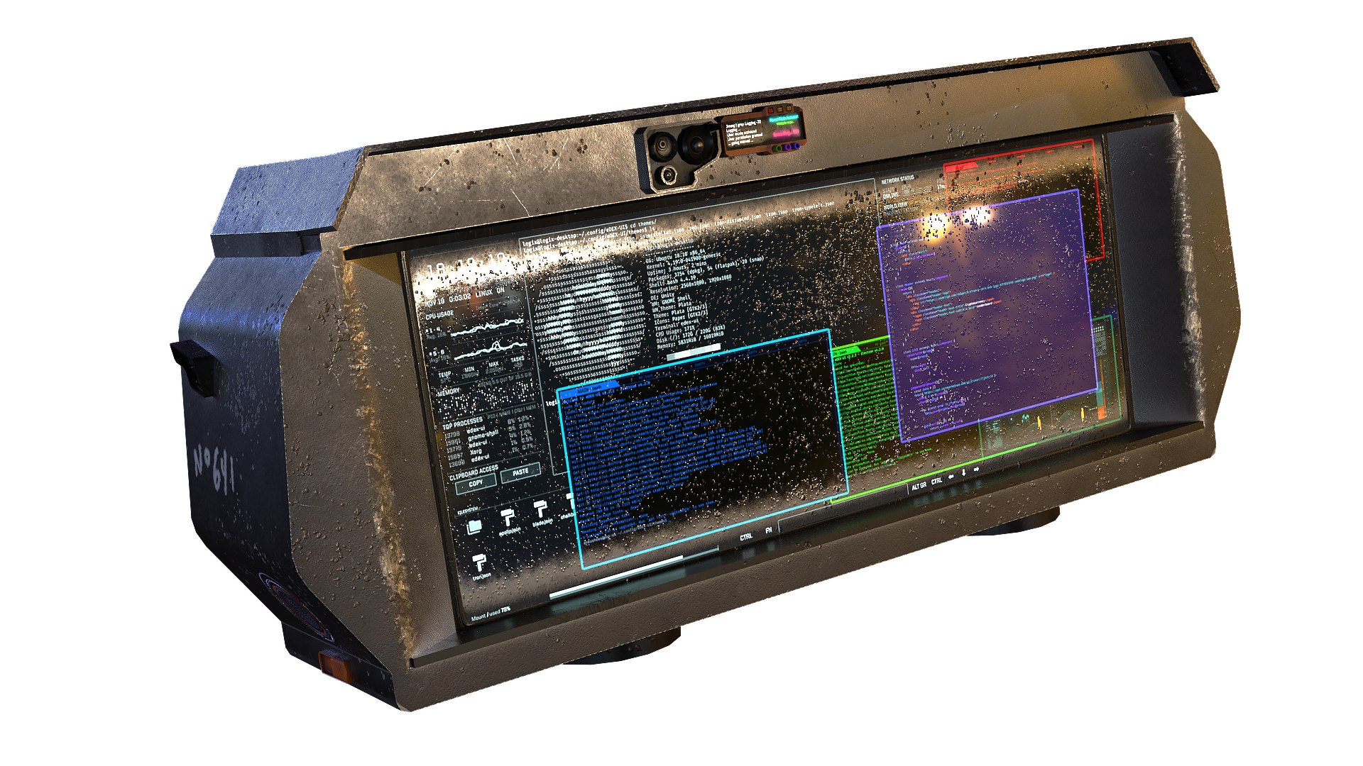 3D Sci-fi Military Console - Game-ready PBR model - TurboSquid 1751686